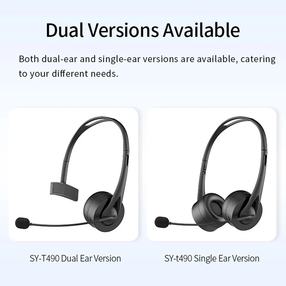 Bluetooth 5.3 Headphone With Mic Noise Reduction Hands-Free Call HiFi ...